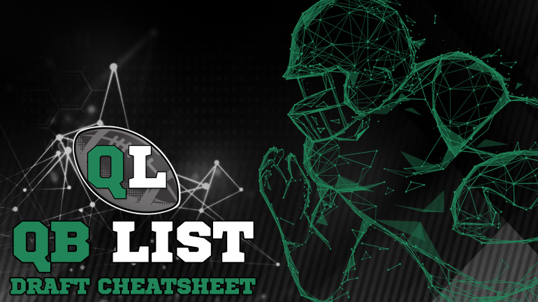 Cheat Sheet – QB List