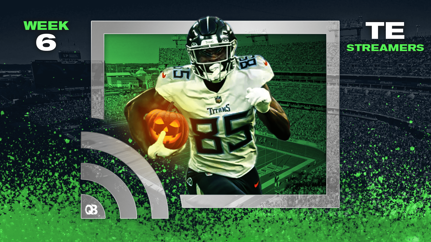 Streaming Tight Ends: Week 6 – QB List