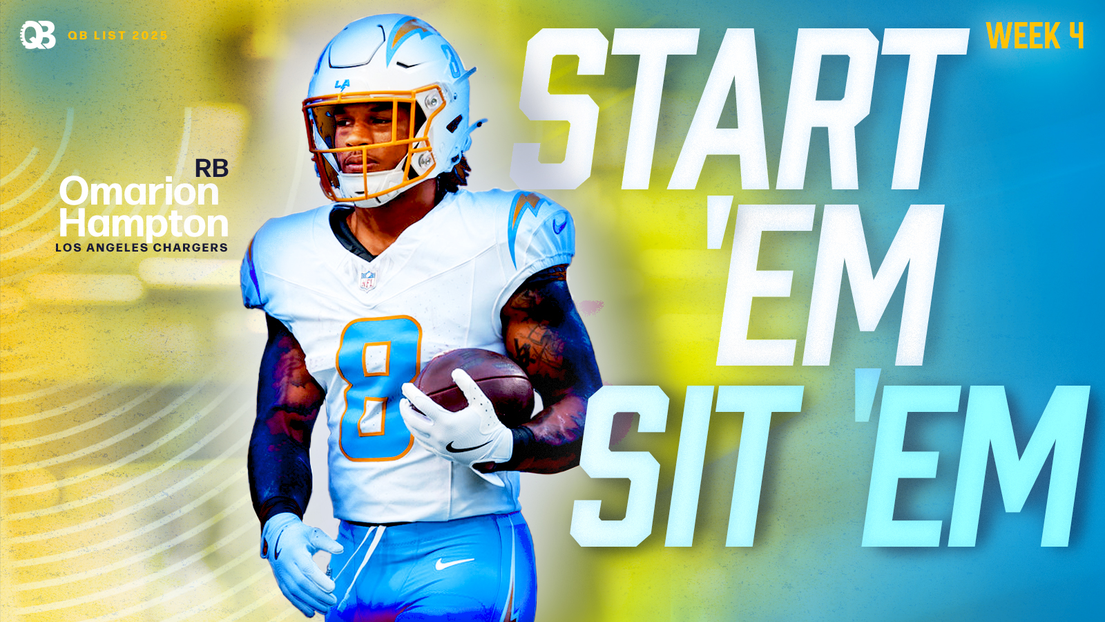 Start ‘Em and Sit ‘Em – Week 4 – QB List