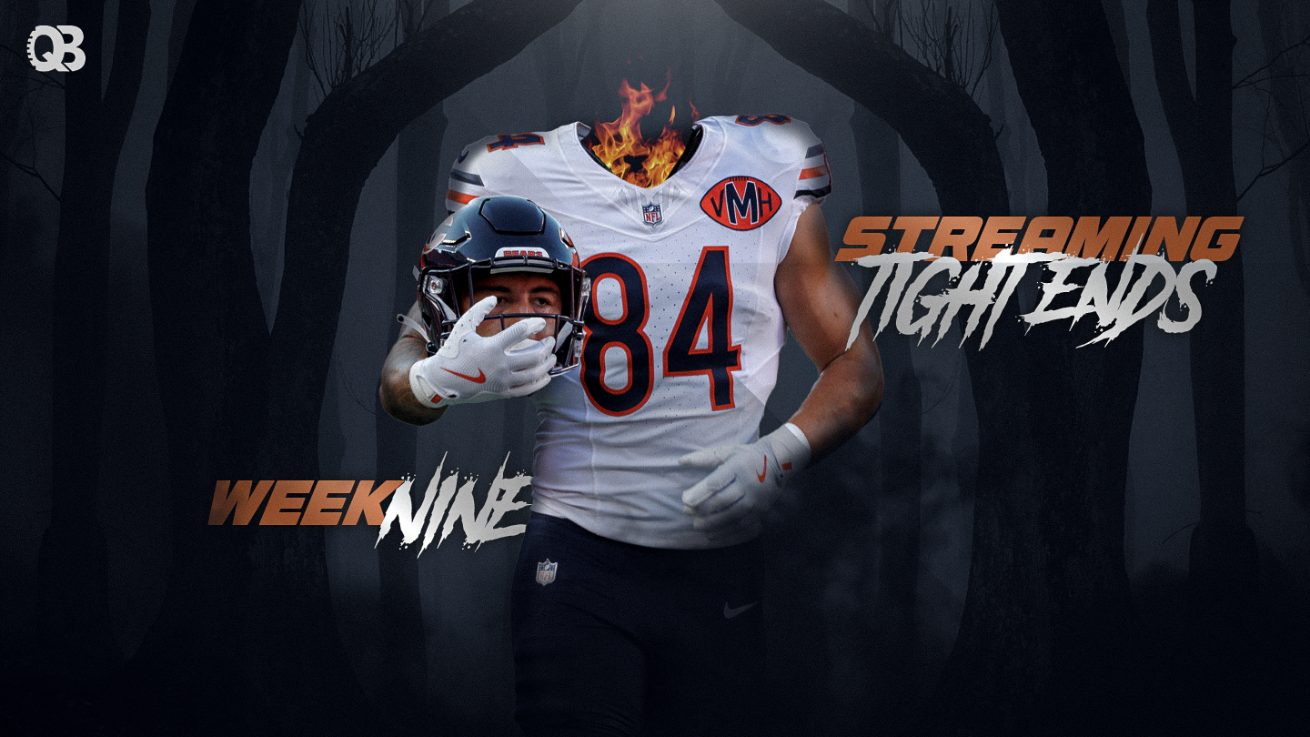 Streaming Tight Ends: Week 9 – QB List