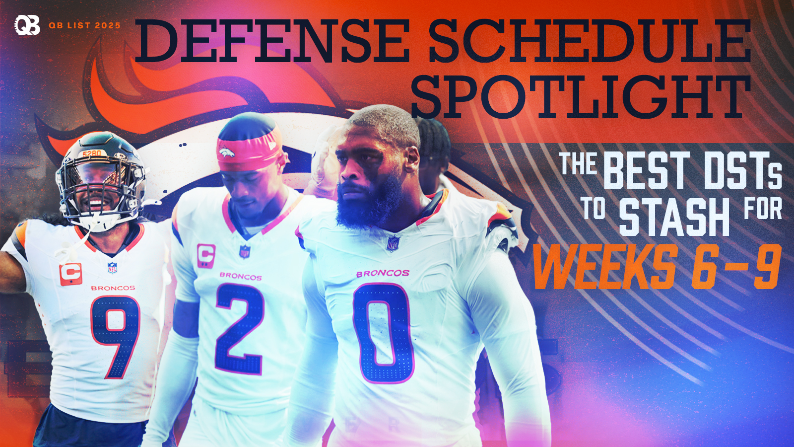 Best Matchups for Defenses Weeks 6-9 – QB List